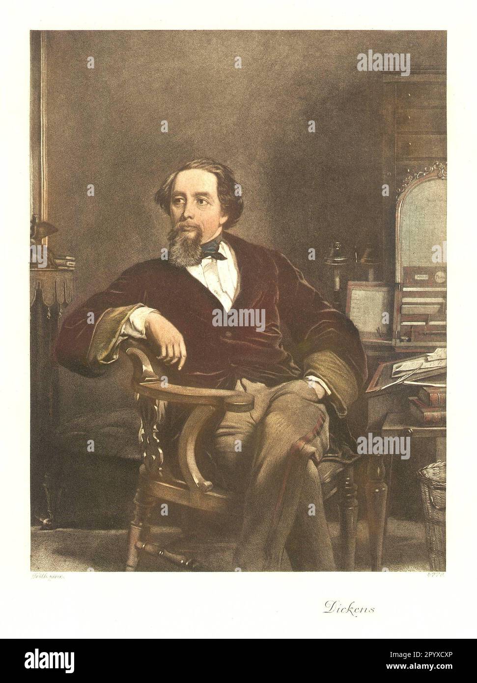 Charles dickens portrait painting hi-res stock photography and images ...