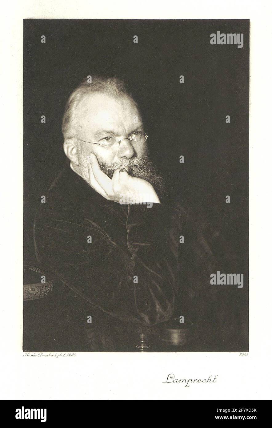 Karl Lamprecht (1856-1915), German historian. Photograph by Nicola ...