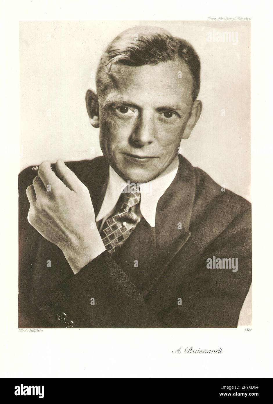 Adolf Butenandt (1903-1995), German biochemist and Nobel Prize winner ...