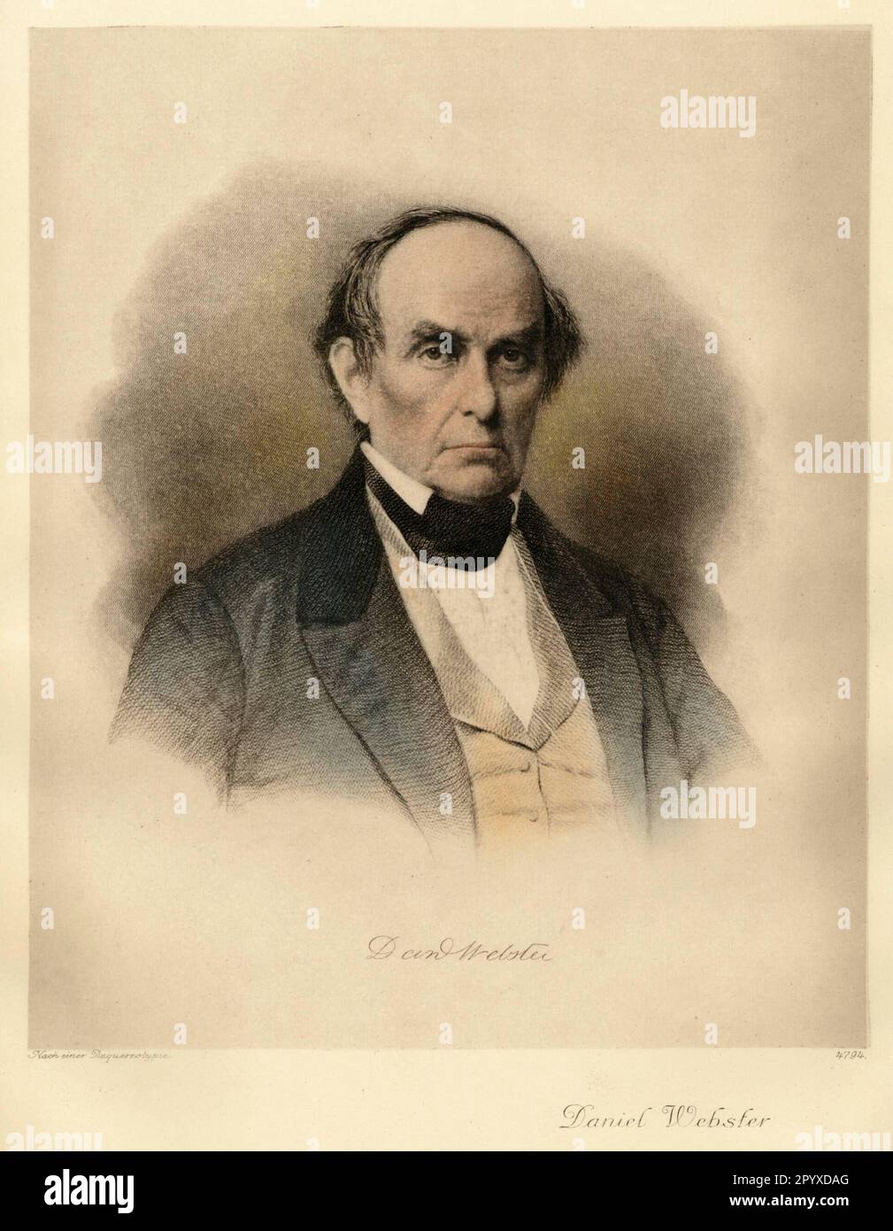Daniel Webster (1782-1852), American politician and lawyer. Initially a ...