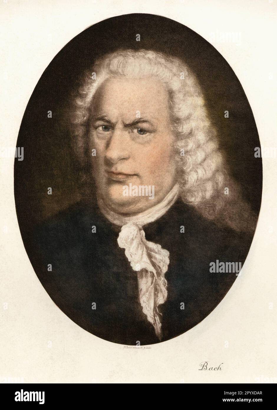 Johann Sebastian Bach (1685-1750), German composer. Painting by ...