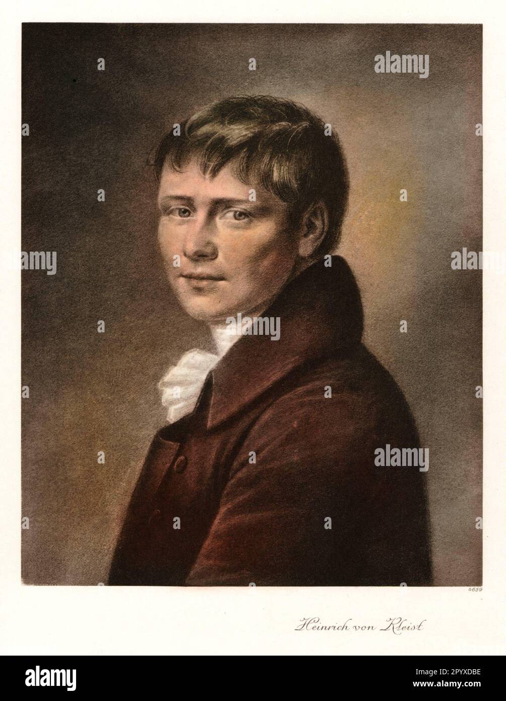 Heinrich von Kleist (1777-1811), German writer and poet. Drawing by an ...