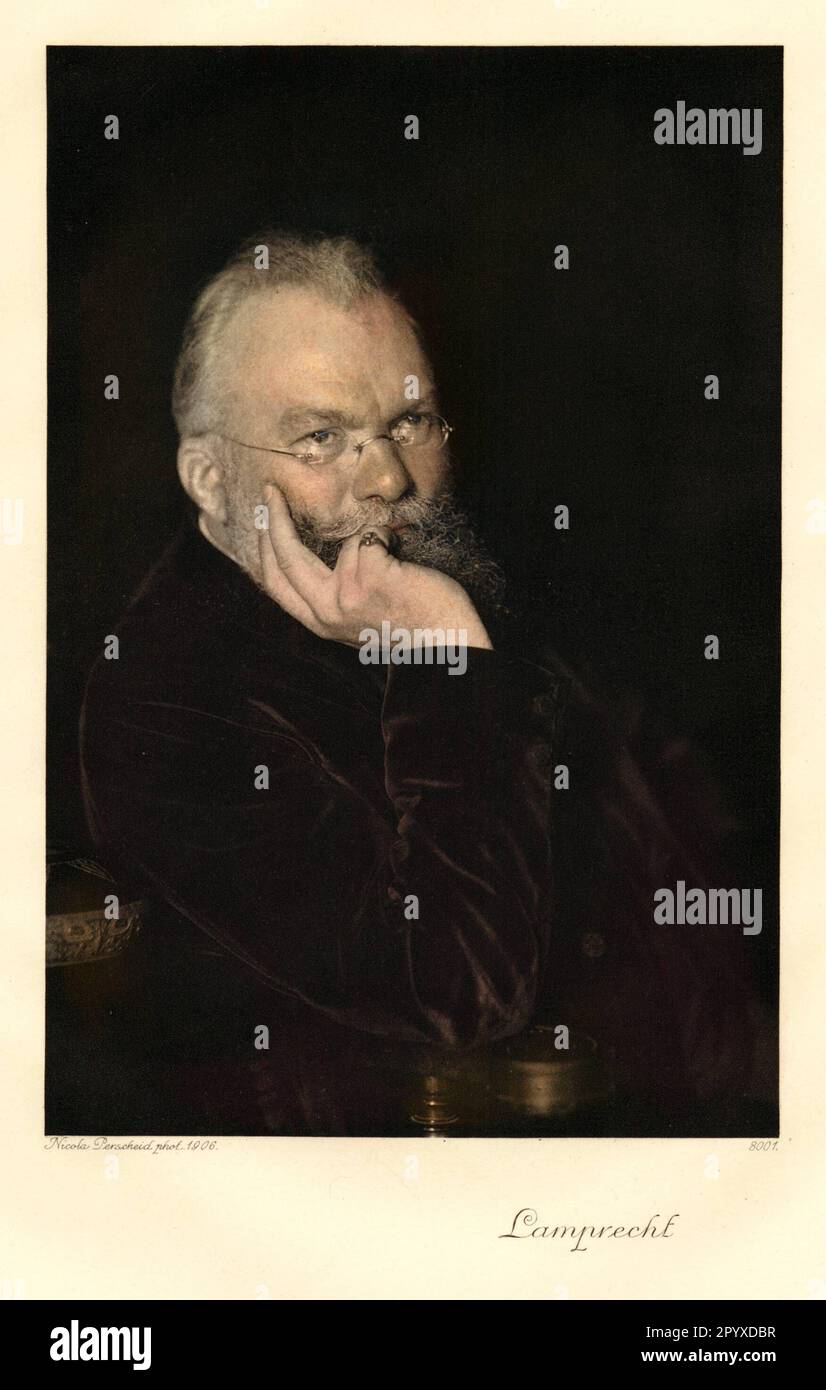 Karl Lamprecht (1856-1915), German historian. Photograph by Nicola ...