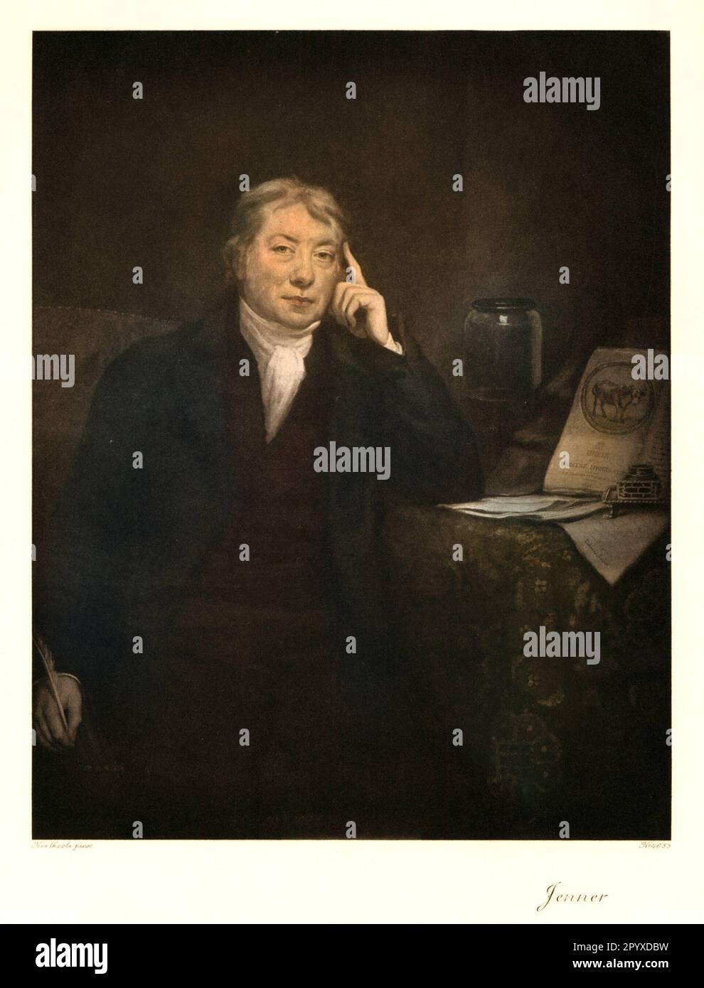 Edward Jenner (1749-1823), British physician, he performed the first ...