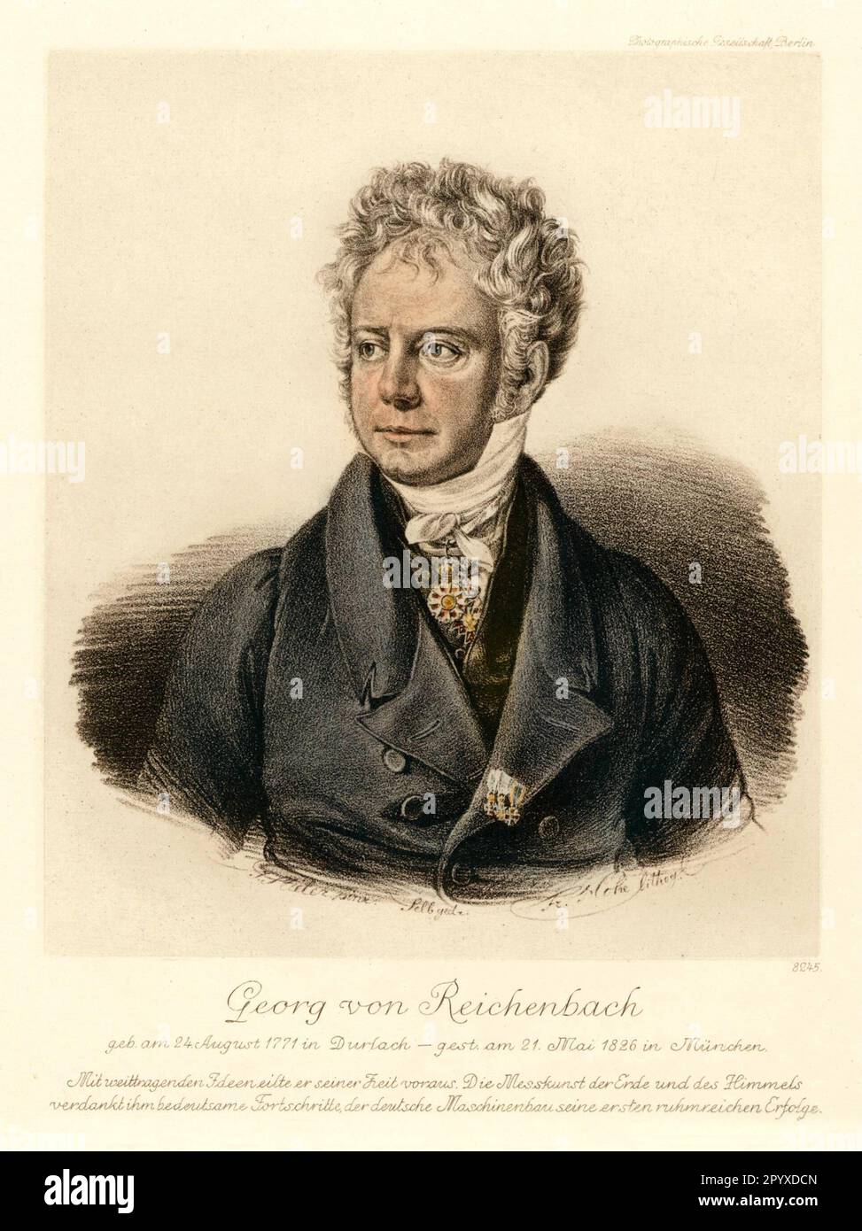 Georg von Reichenbach (1771-1826), German mechanic and engineer ...