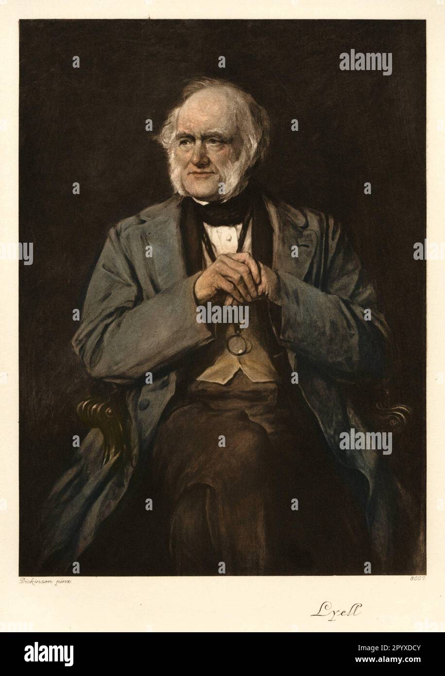Sir Charles Lyell (1797-1875), Scottish geologist. Painting by ...