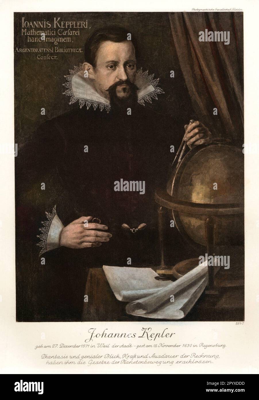Johannes Kepler (1571-1630), German astronomer and founder of modern ...