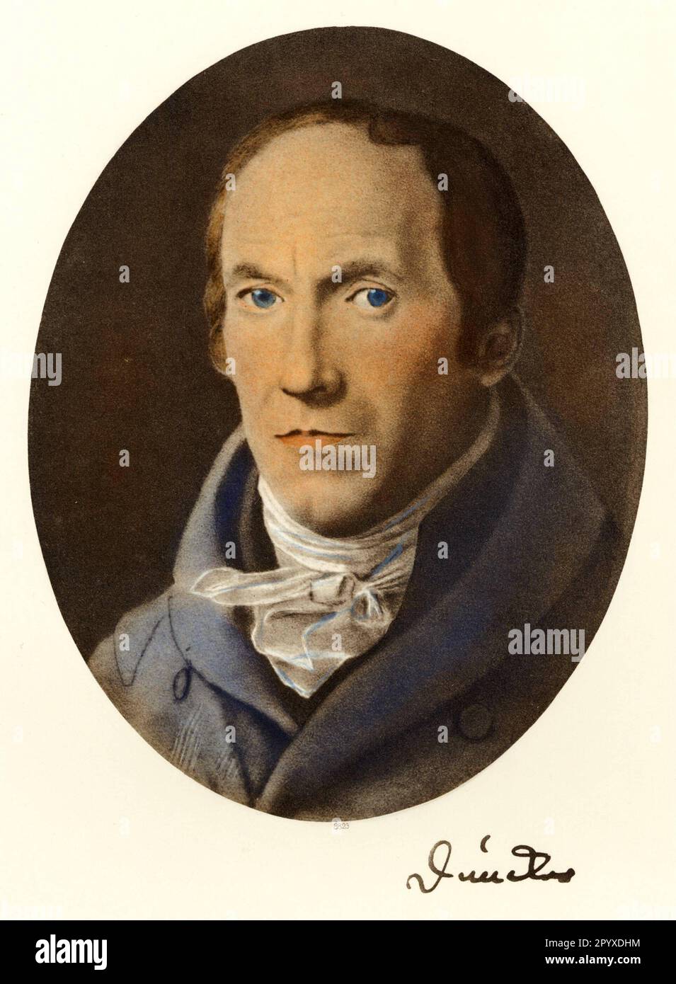J. H. August Duncker (1764-1843), German optician. Painting by an ...