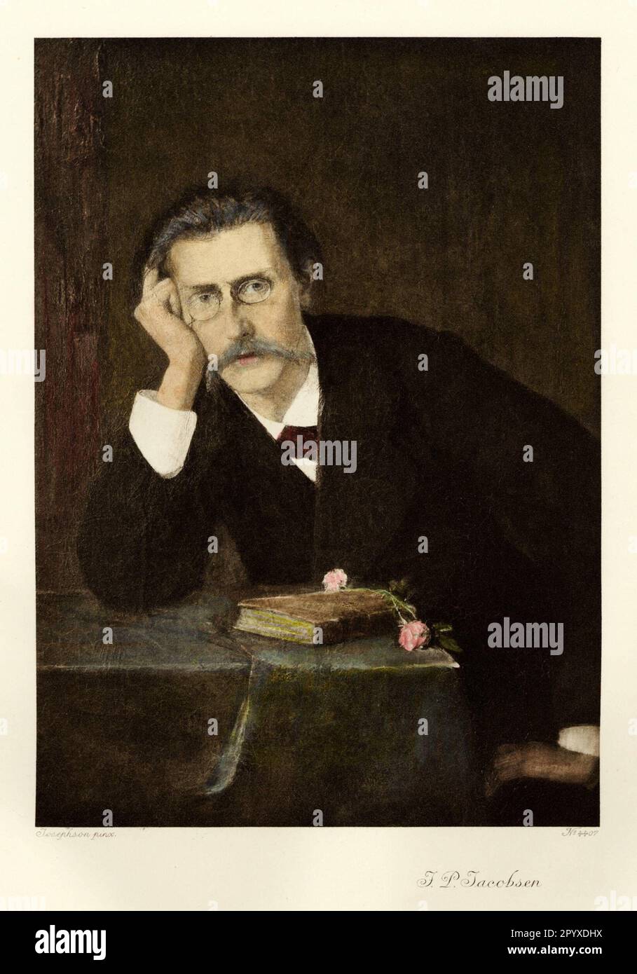 Jens Peter Jacobsen (1847-1885), Danish poet. Painting by Ernst ...