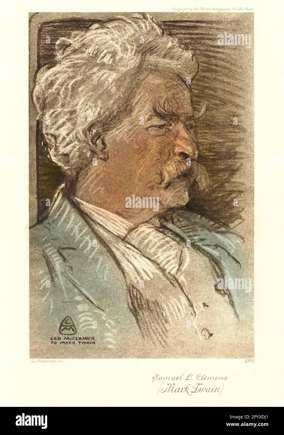 Mark Twain (eig. Samuel Langhorne Clemens, 1835-1910), American writer ...