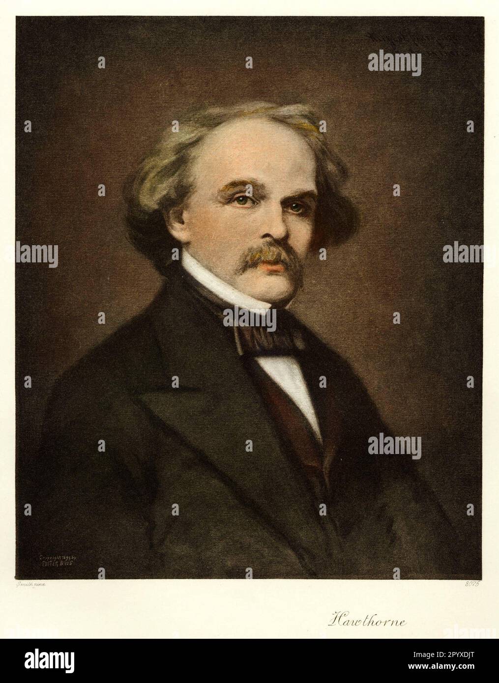 Nathaniel Hawthorne (1804-1864), American writer, painting by Smith ...
