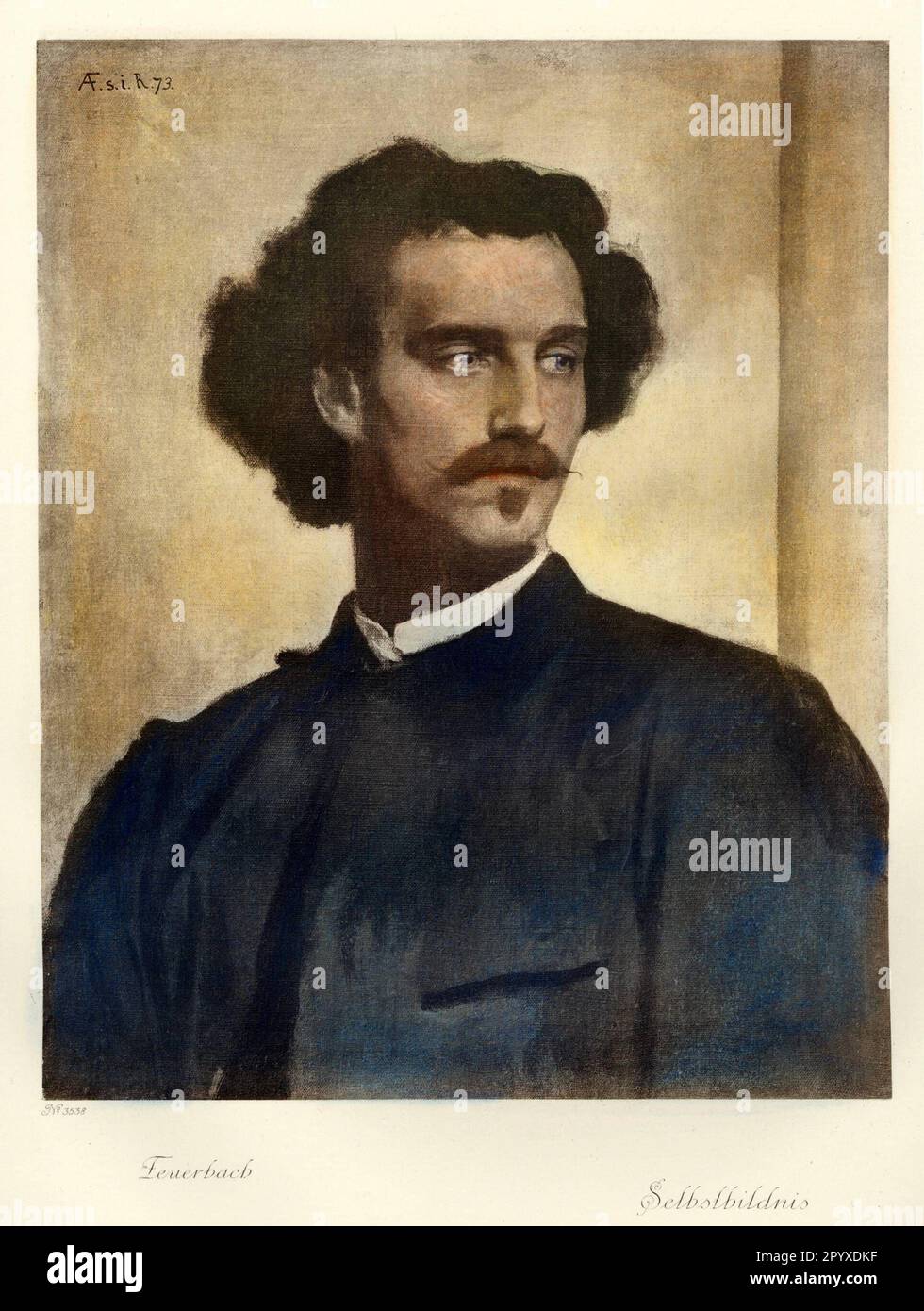 Anselm Feuerbach (1829-1880), German painter (self-portrait). Photo ...