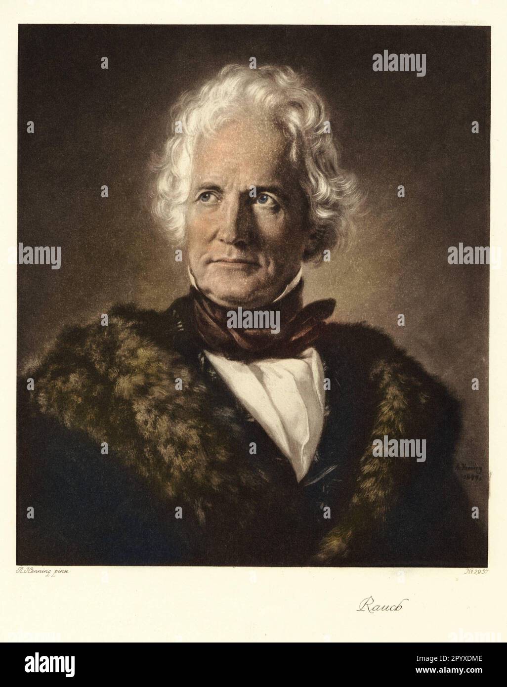 Christian Daniel Rauch (1777-1857), German sculptor. Painting by A ...