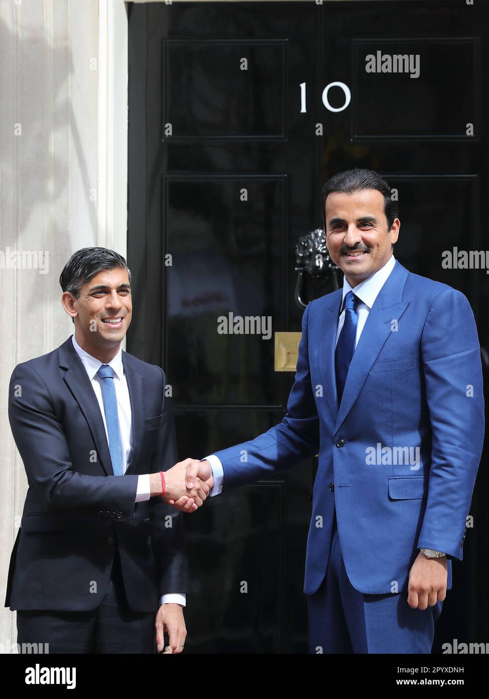 London, UK. 5th May, 2023. Rishi Sunak, British Prime Minister welcomes ...