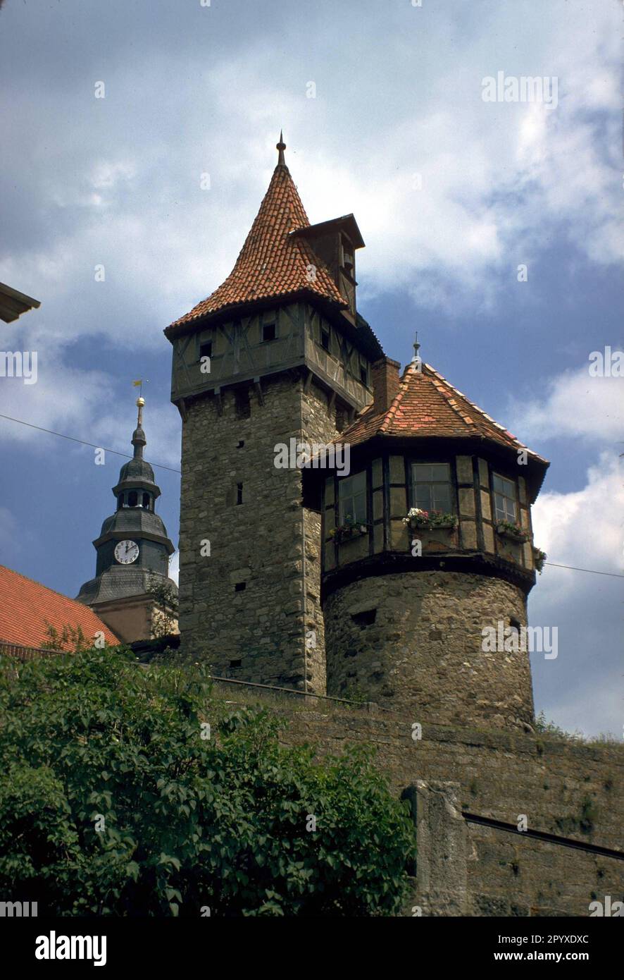 The fortress church of Ostheim vor der Rhoen is one of the largest and ...