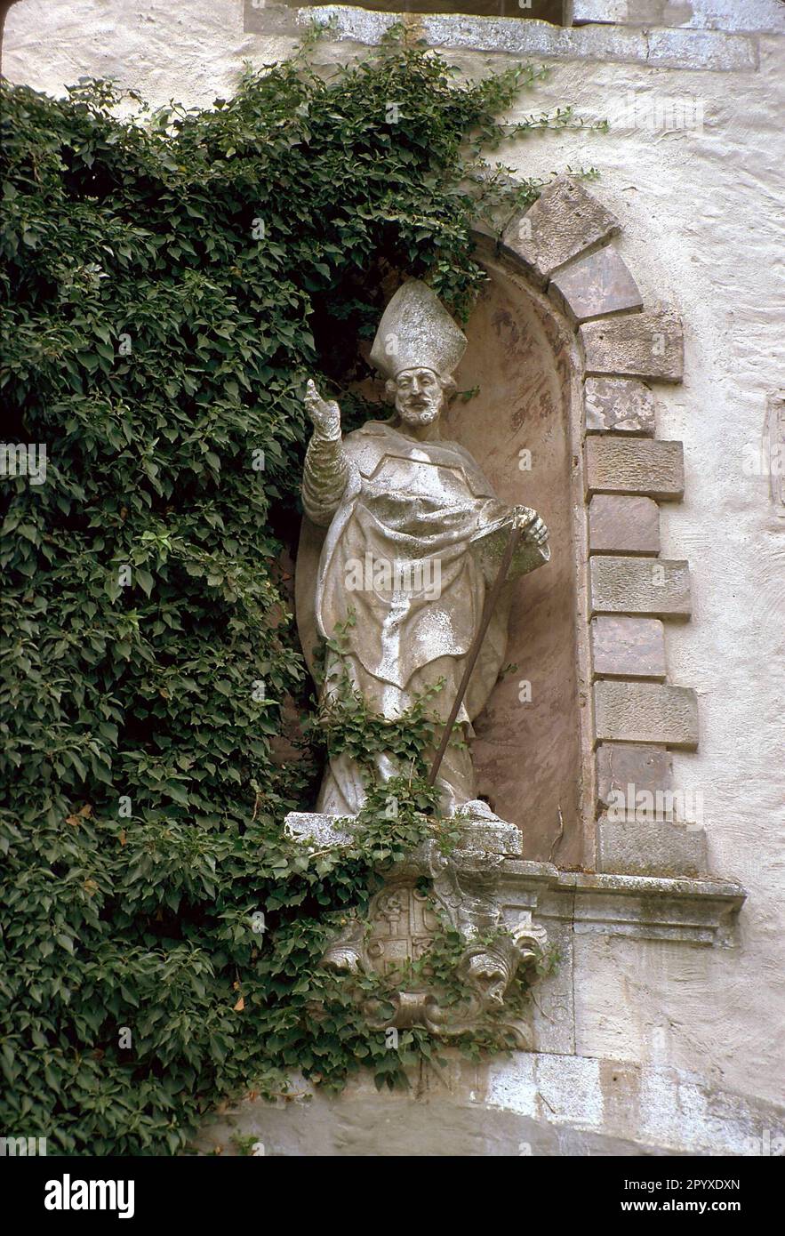 The figure of Saint Willibald, who was the first Bishop of Eichstaett ...