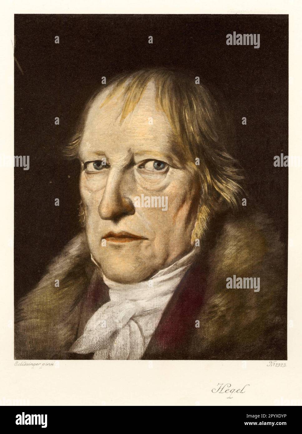 Georg Friedrich Wilhelm Hegel (1770-1831), German philosopher. Painting ...