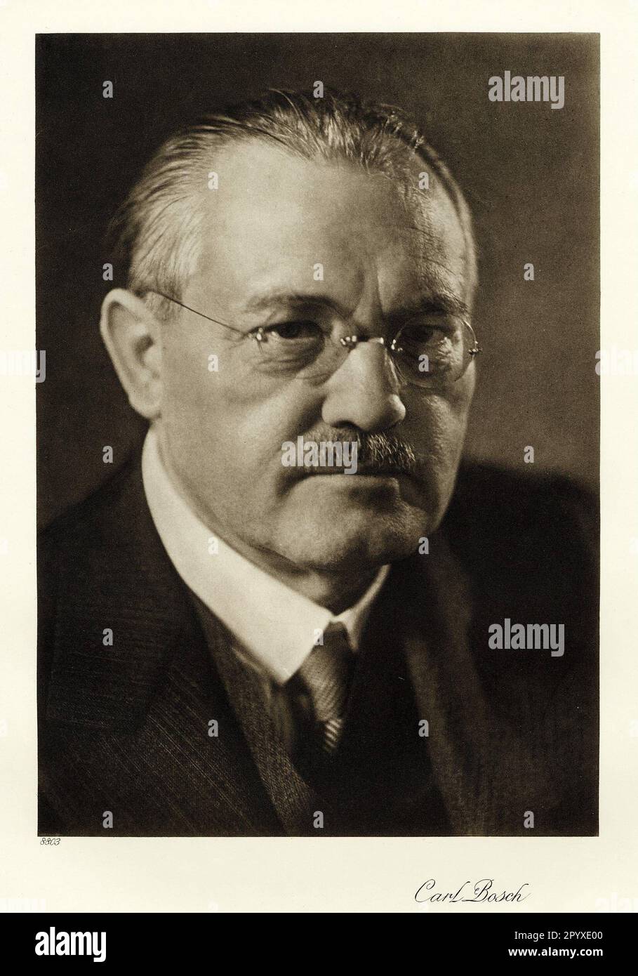 Carl Bosch (1874-1940), German chemist. Together with Friedrich Bergius ...