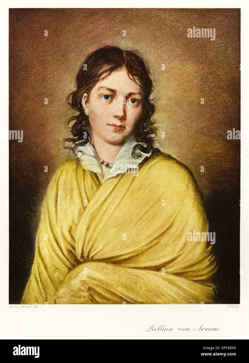 Bettina von Arnim (real name Anna Elisabeth, 1785-1859), German writer ...