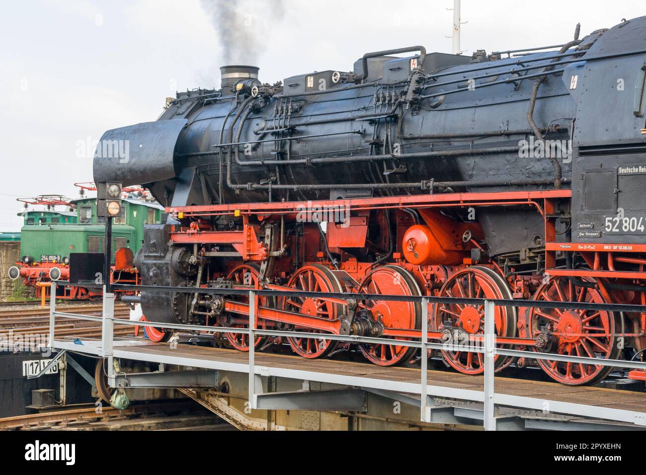 A German steam locomotive at Hilbersdorf Stock Photo - Alamy