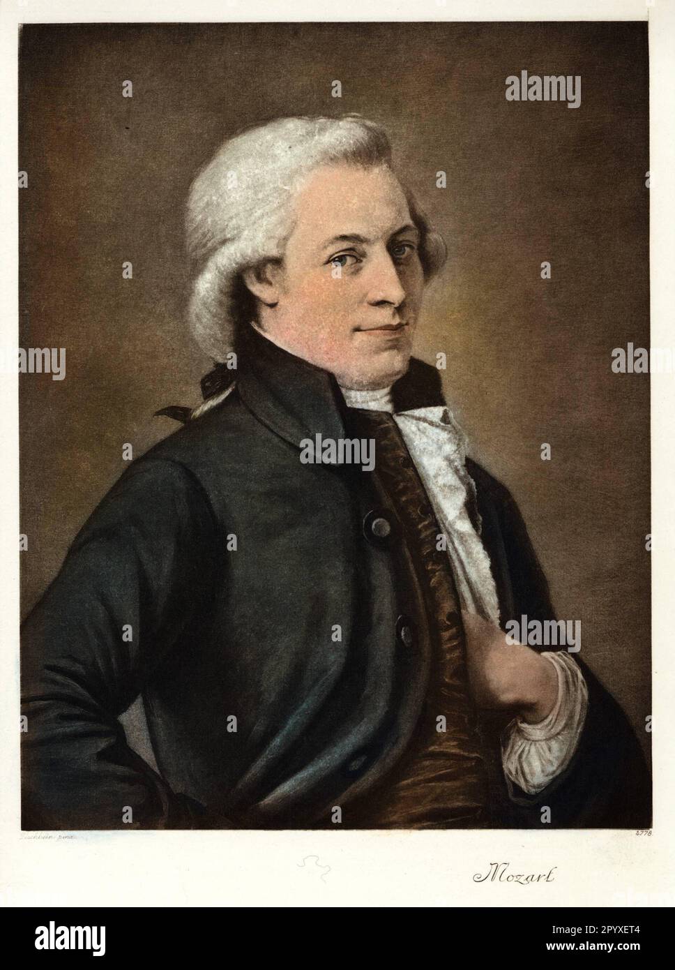 Wolfgang Amadeus Mozart (1756-1791), Austrian composer. Painting by ...