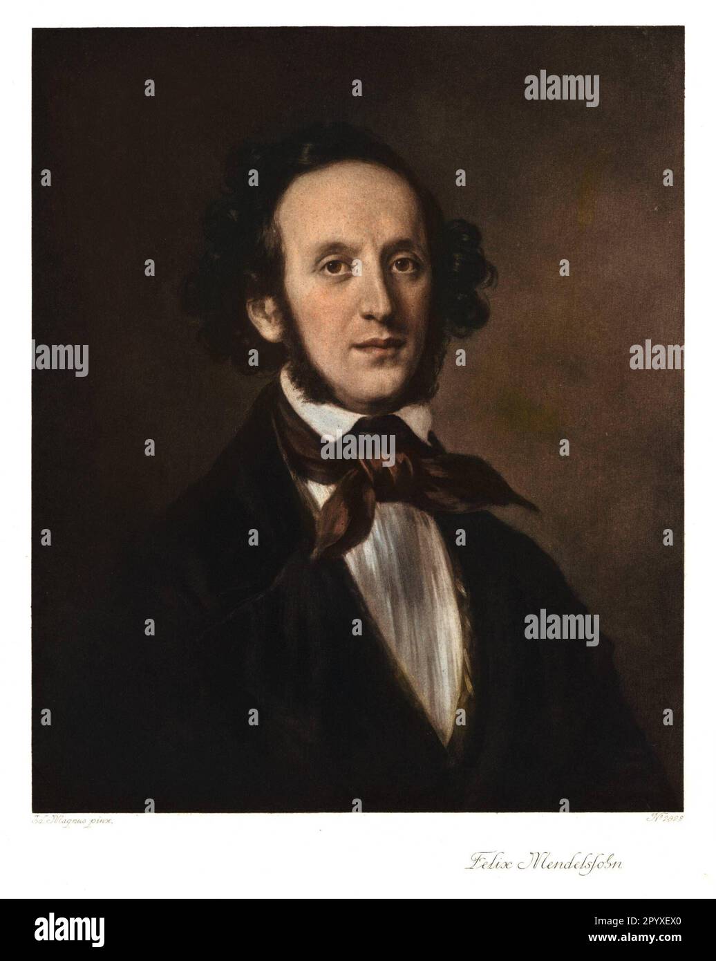 Felix mendelssohn 1809 1847 german composer hi-res stock photography ...