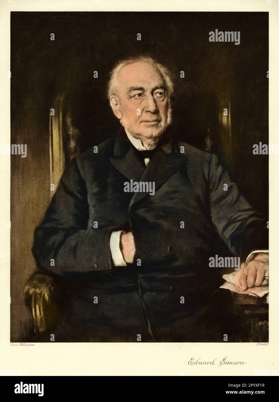 Eduard von (from 1888) Simson (1810-1899), German jurist and politician ...