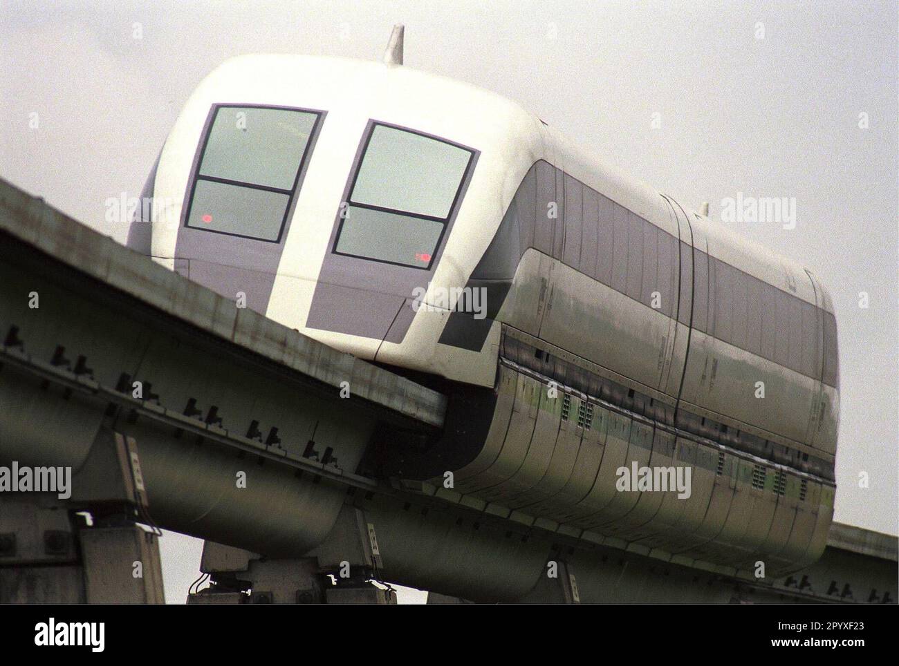 Transrapid during test runs in Emsland. [automated translation] Stock ...