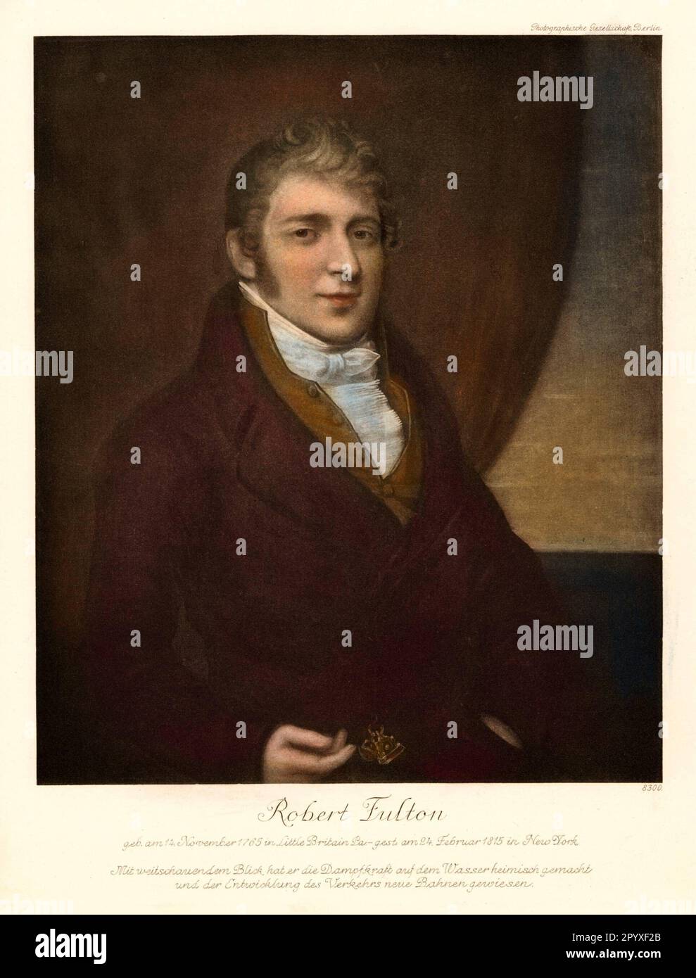 "Robert Fulton (1765-1815), American engineer and inventor. Fulton ...