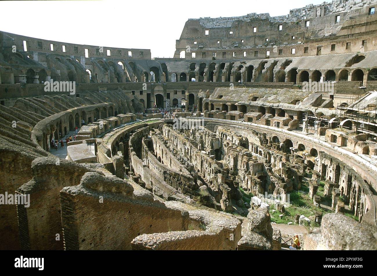 Rome, the Colosseum, interior view [automated translation] Stock Photo ...