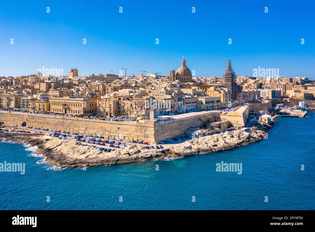 St julian malta view skyline hi-res stock photography and images - Alamy