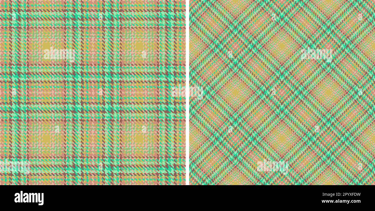 Vector pattern seamless. Check background textile. Fabric plaid tartan ...