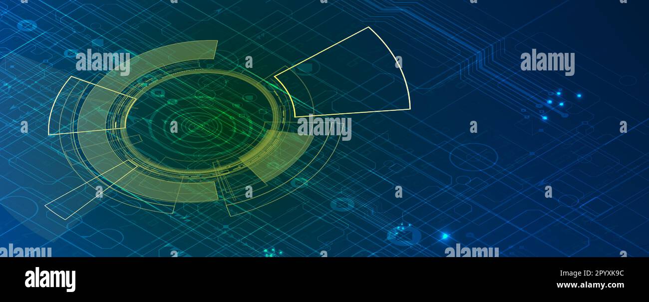 Technology innovation background, idea of global business solution ...