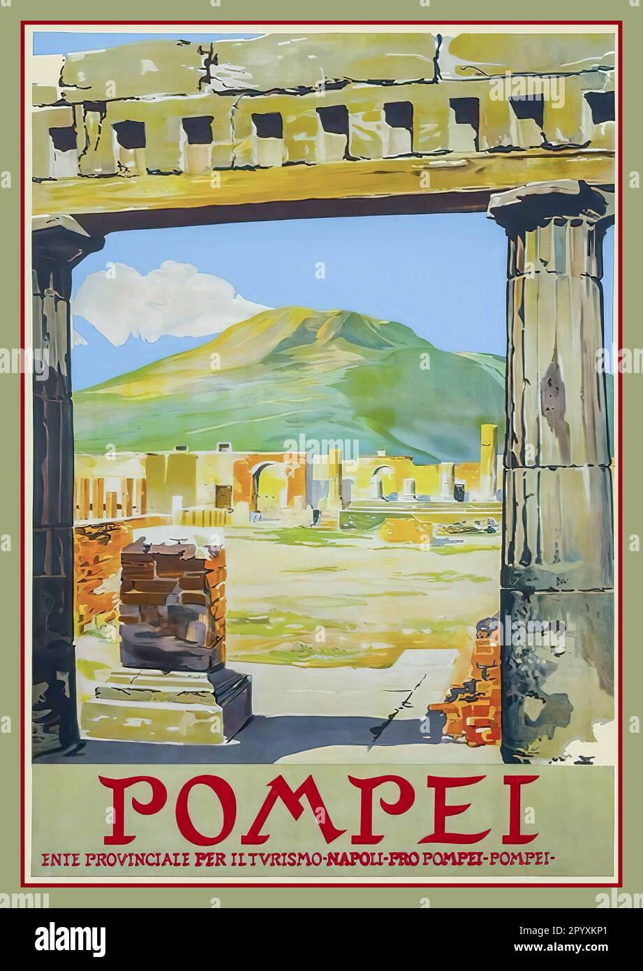 Pompei poster hi-res stock photography and images - Alamy