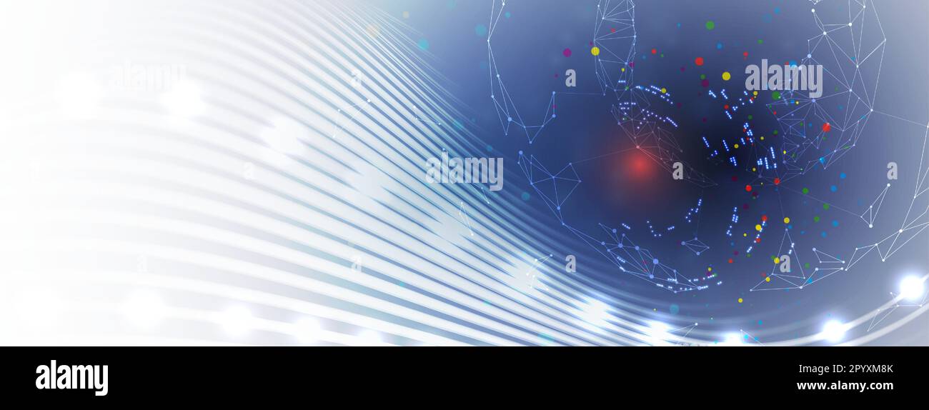 Technology innovation background, idea of global business solution ...