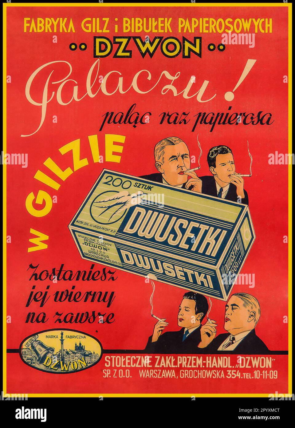 Vintage Poland Polish Cigarette Paper Advertising Poster "smoking a ...