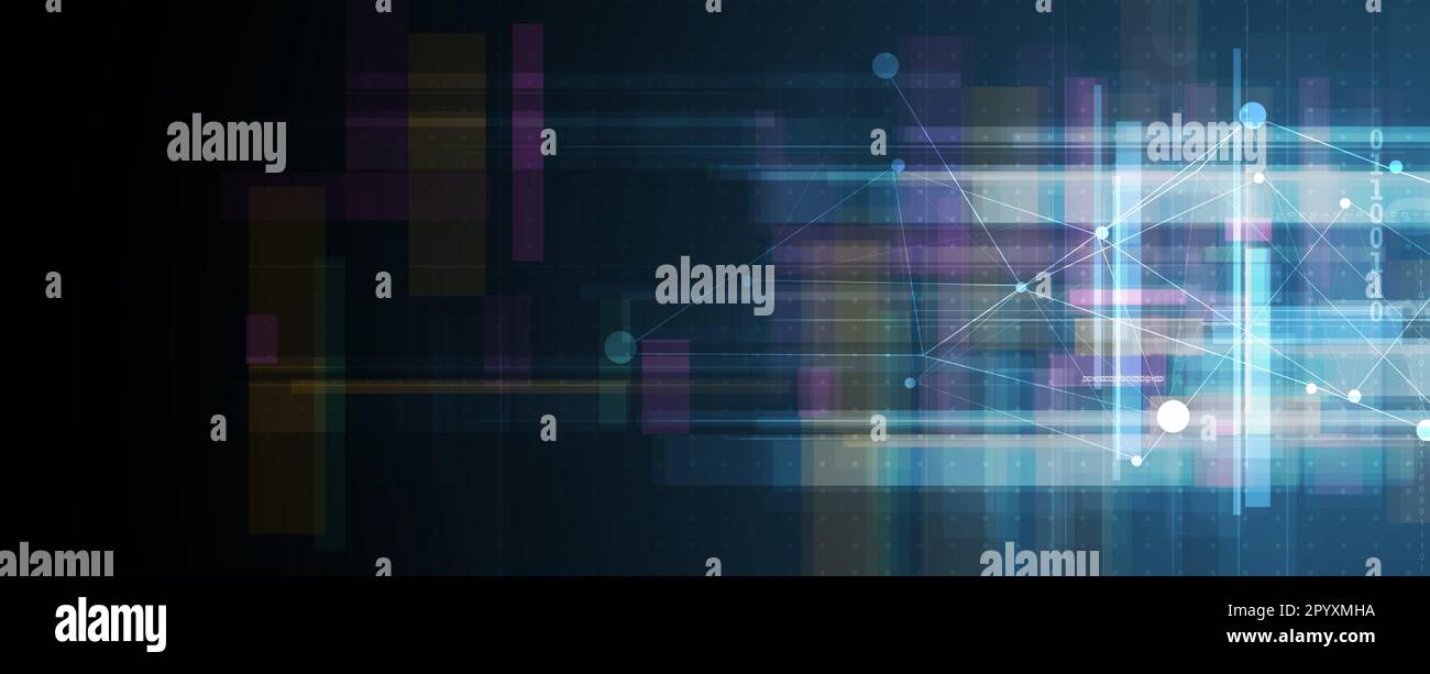 Technology innovation background, idea of global business solution ...