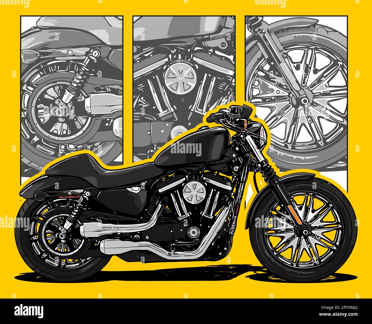 motorcycles vector template Stock Vector Image & Art - Alamy