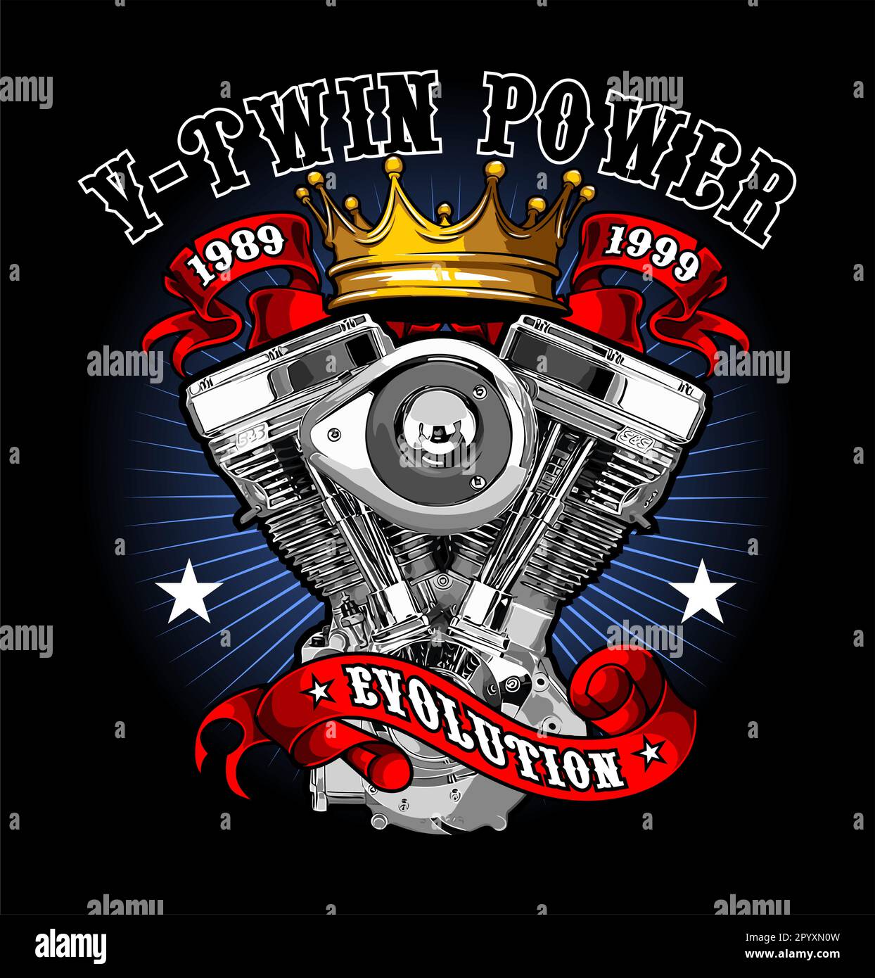 Twin cylinder engine Stock Vector Images - Alamy