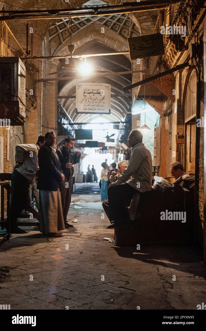 The ancient Souk in the central market area of Baghdad, Iraq Stock ...