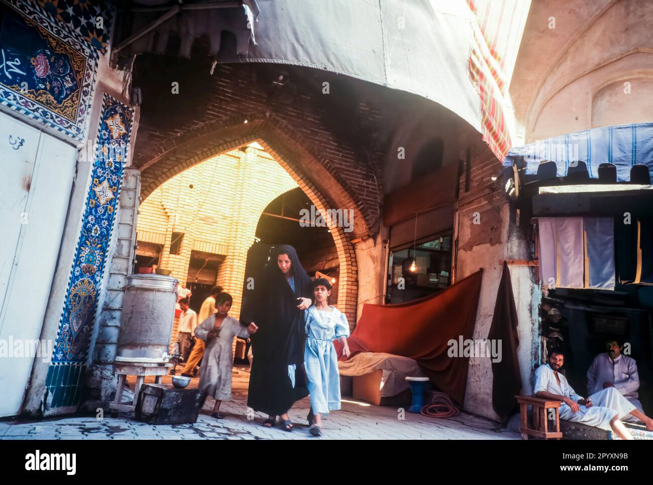 The ancient Souk in the central market area of Baghdad, Iraq Stock ...