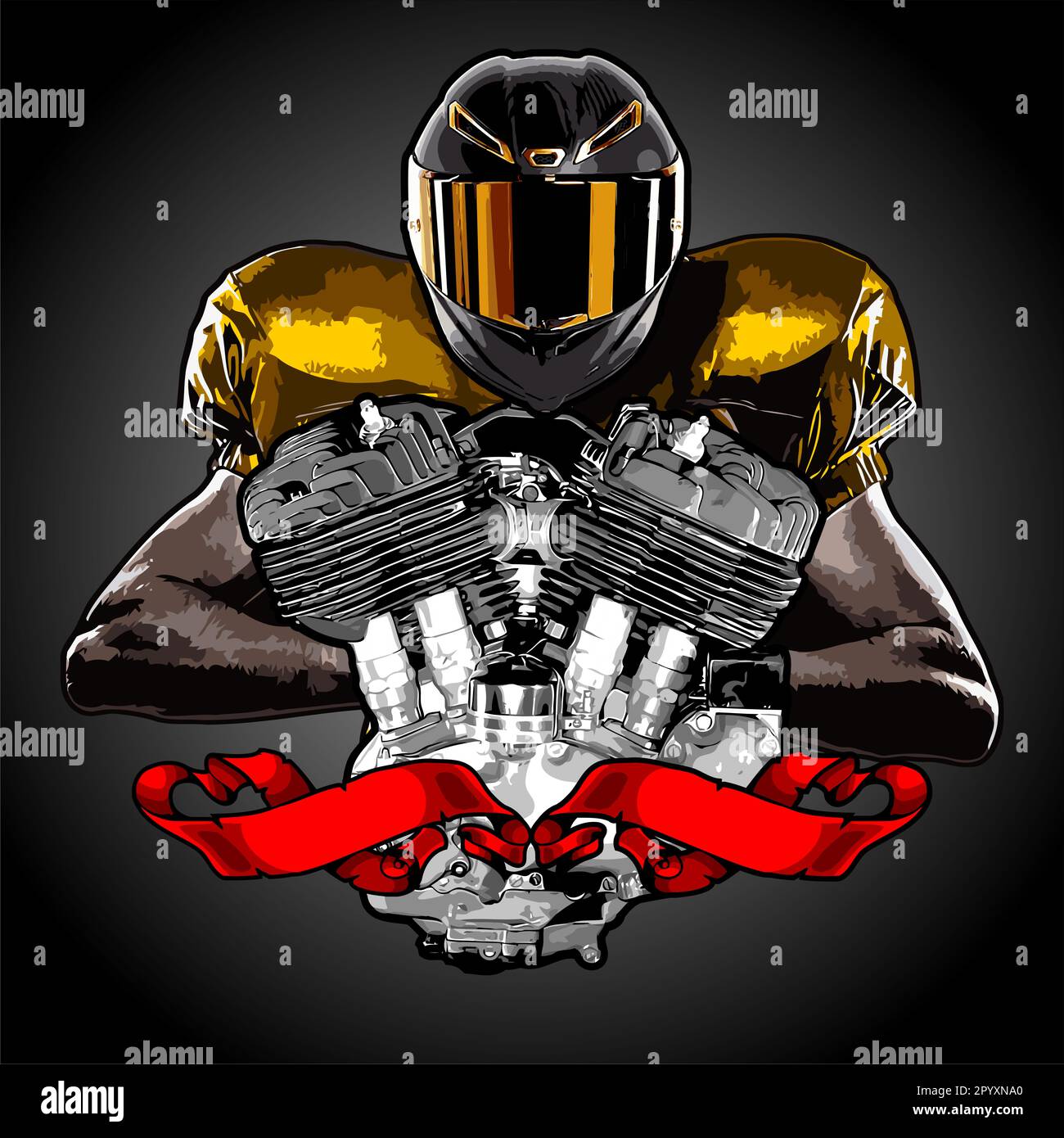 V twin machine Stock Vector Images - Alamy