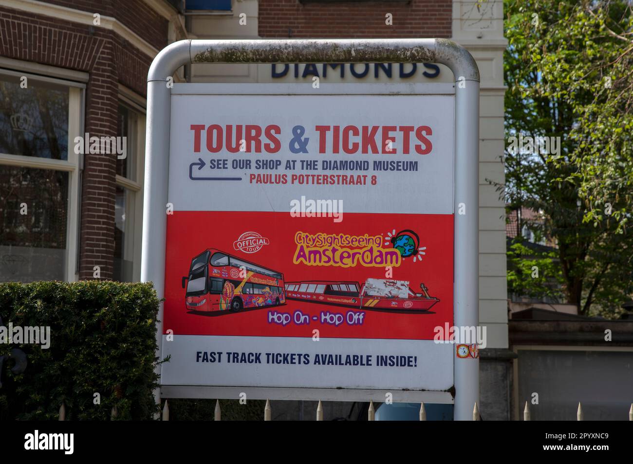 Advertising Billboard Diamonds Costers At Amsterdam The Netherlands 27 ...