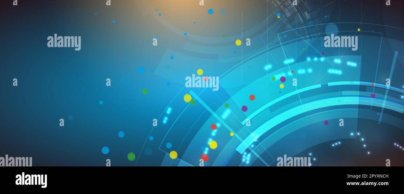Neural network concept. Connected cells with links. High technology ...