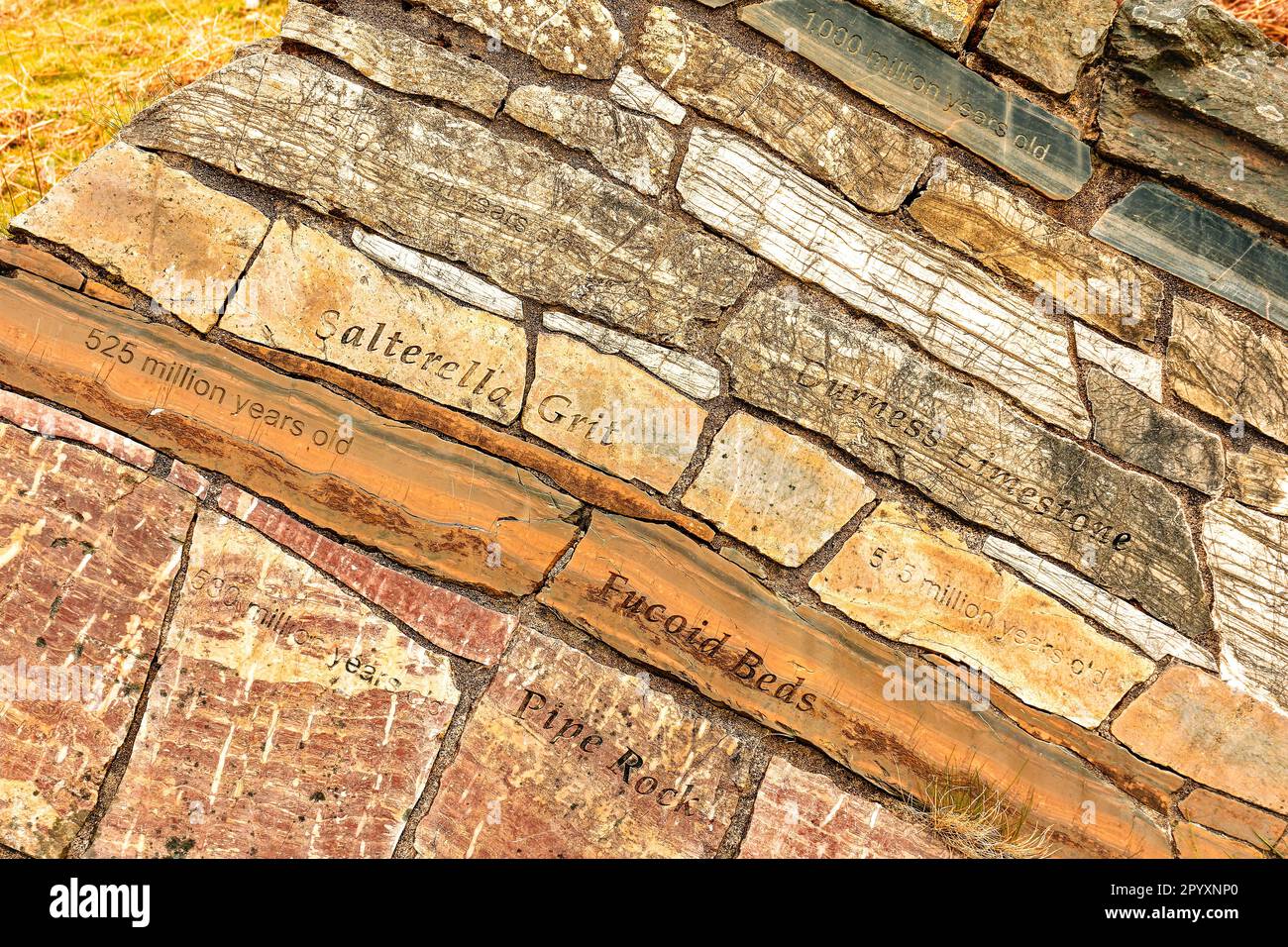 Knockan Crag National Nature Reserve Scotland rock strata examples and ...