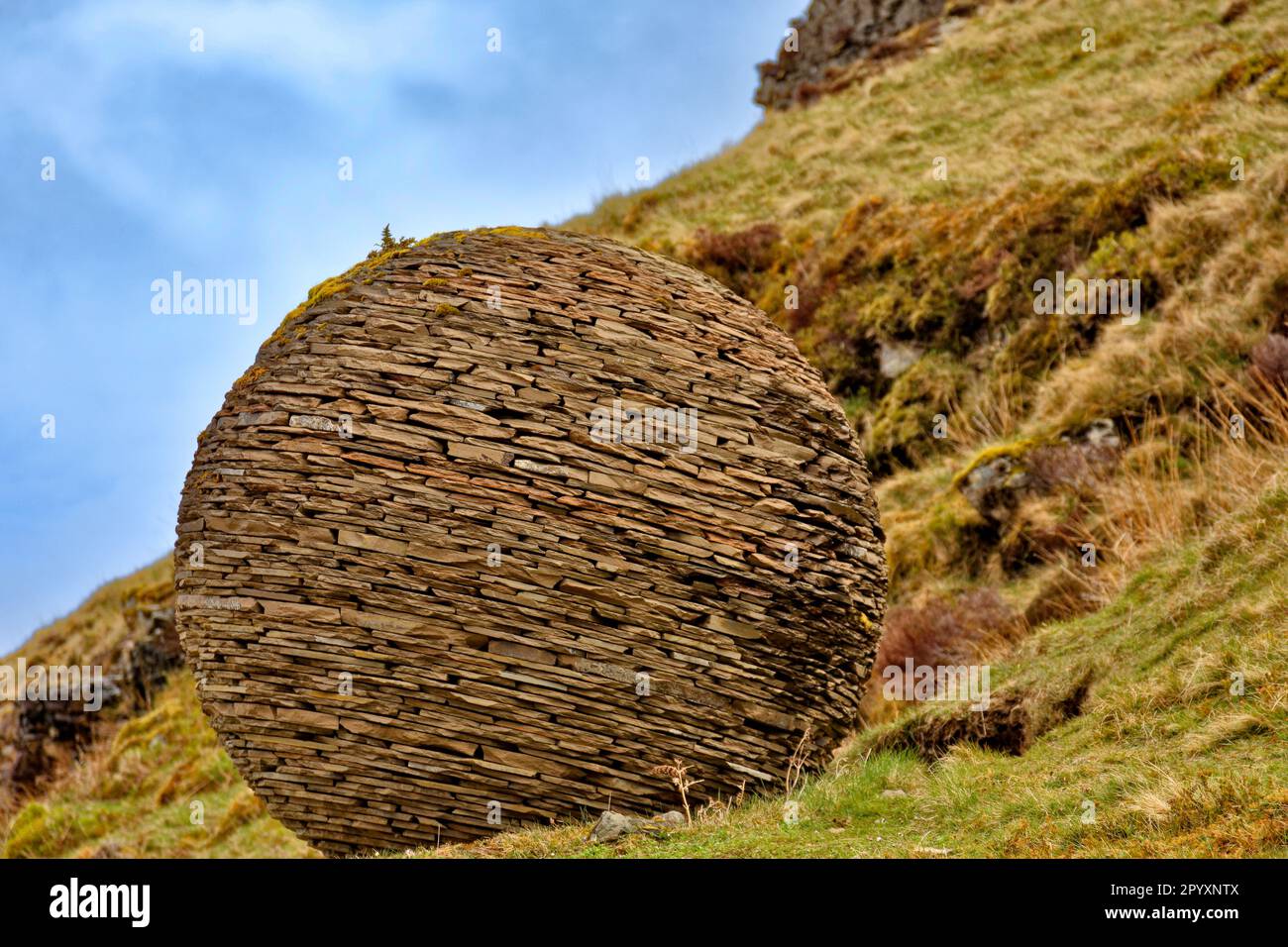 Knockan Crag National Nature Reserve Scotland the Globe sculpture by ...