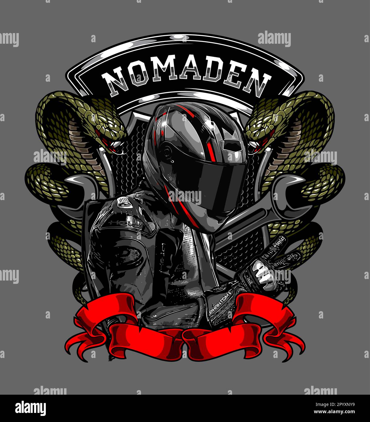 bikers vector template Stock Vector Image & Art - Alamy