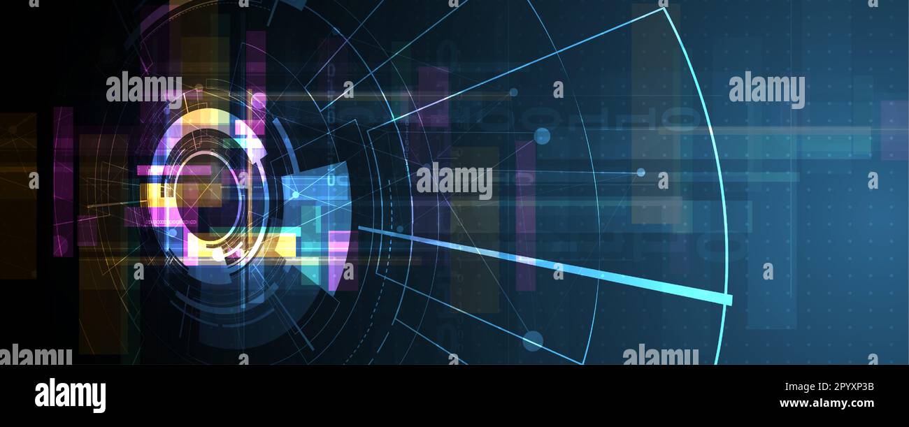 Technology innovation background, idea of global business solution ...