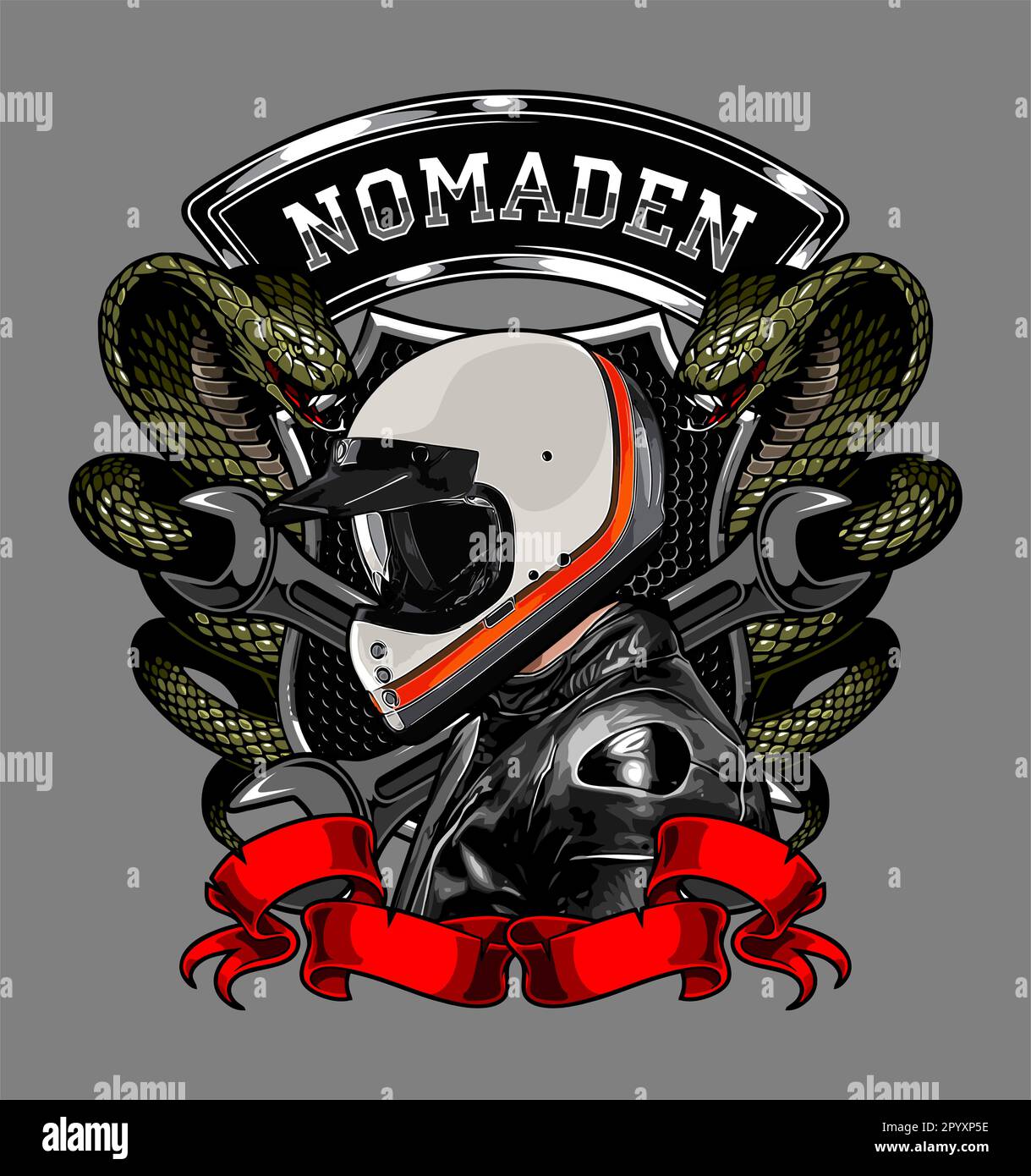 bikers vector template Stock Vector Image & Art - Alamy