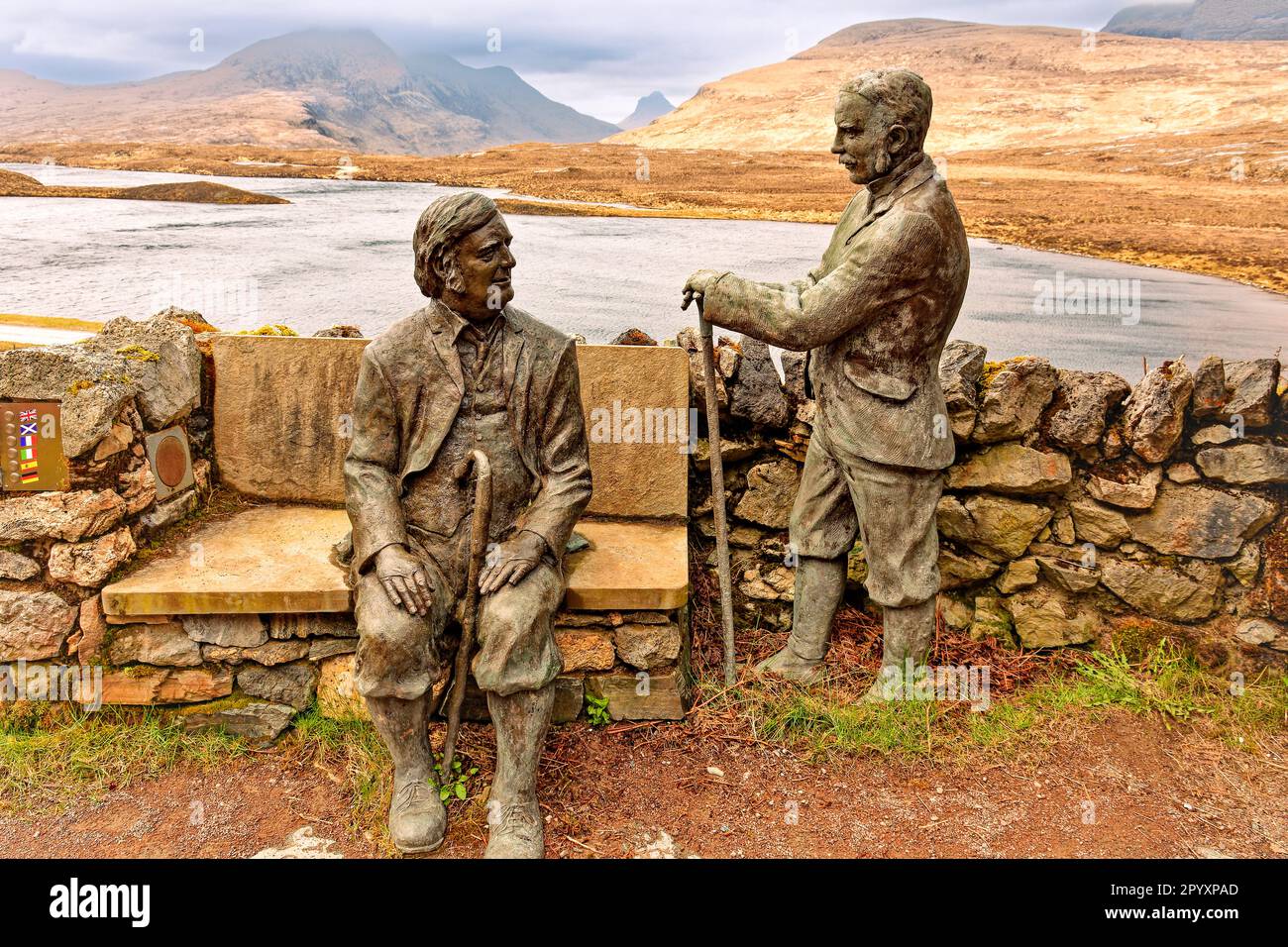 Knockan Crag National Nature Reserve Scotland the visitor centre and ...